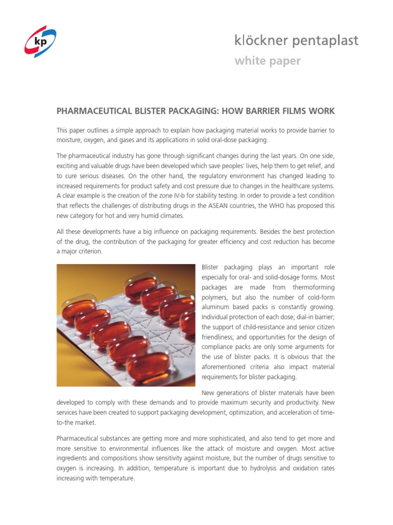 Pharmaceutical PH How Barrier Films Work 4.23.12 | PDF