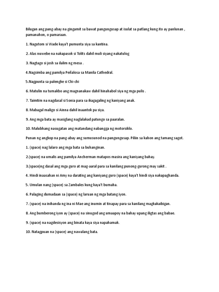 Filipino Grade 5 | PDF