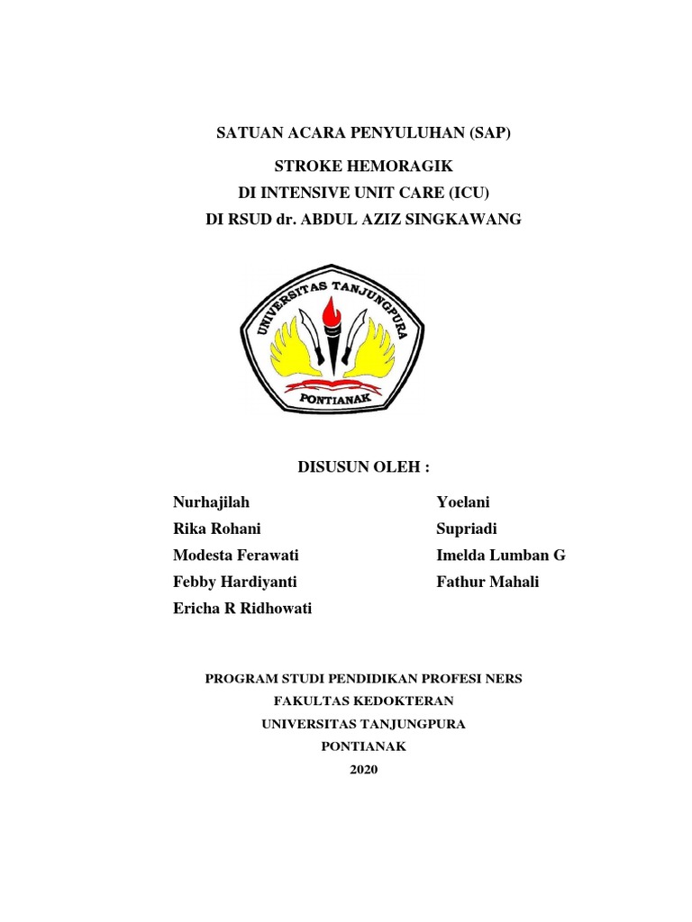 Sap Stroke Hemoragik Icu | PDF | Kesehatan Holistik