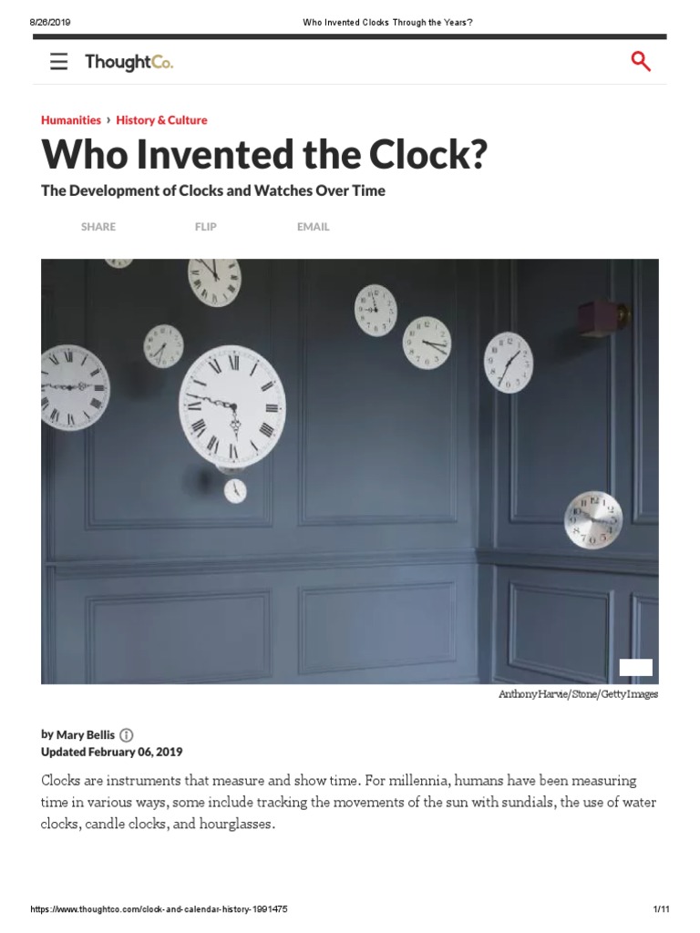 History of Clock Invention | PDF | Social Science
