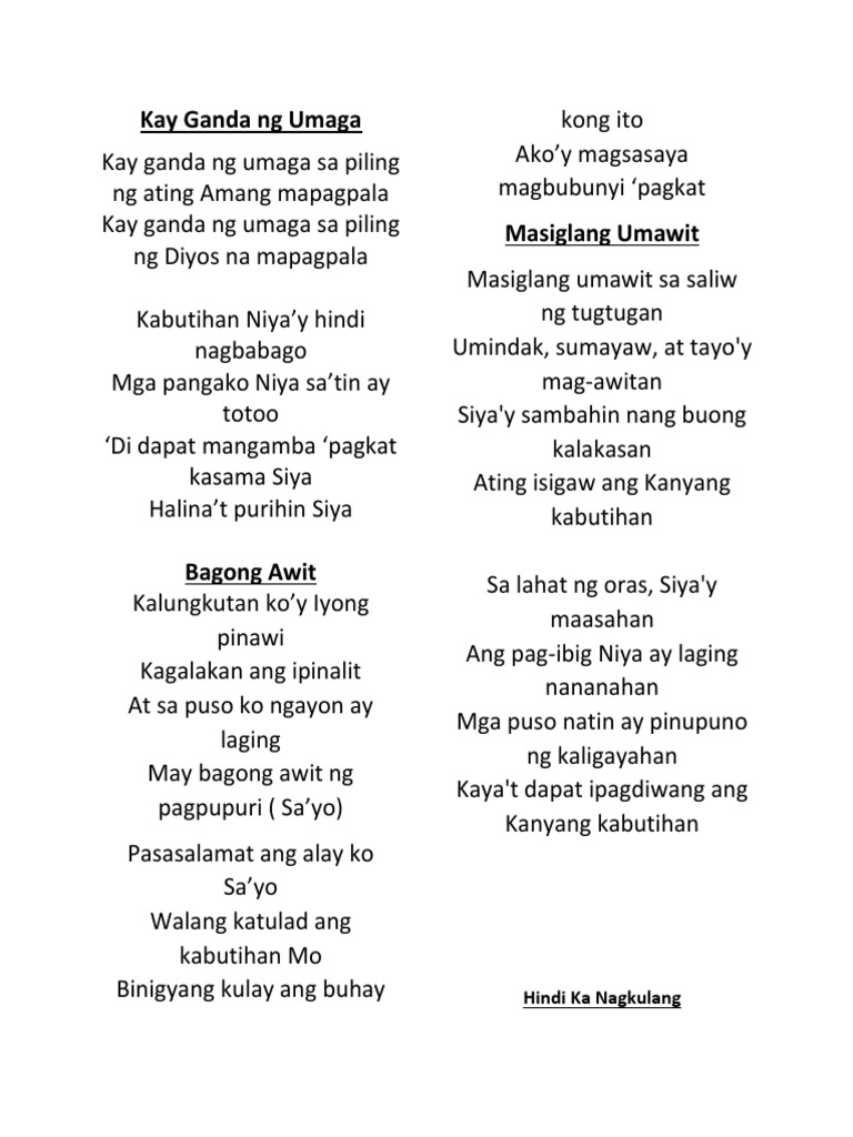 Kay Ganda NG Umaga | PDF
