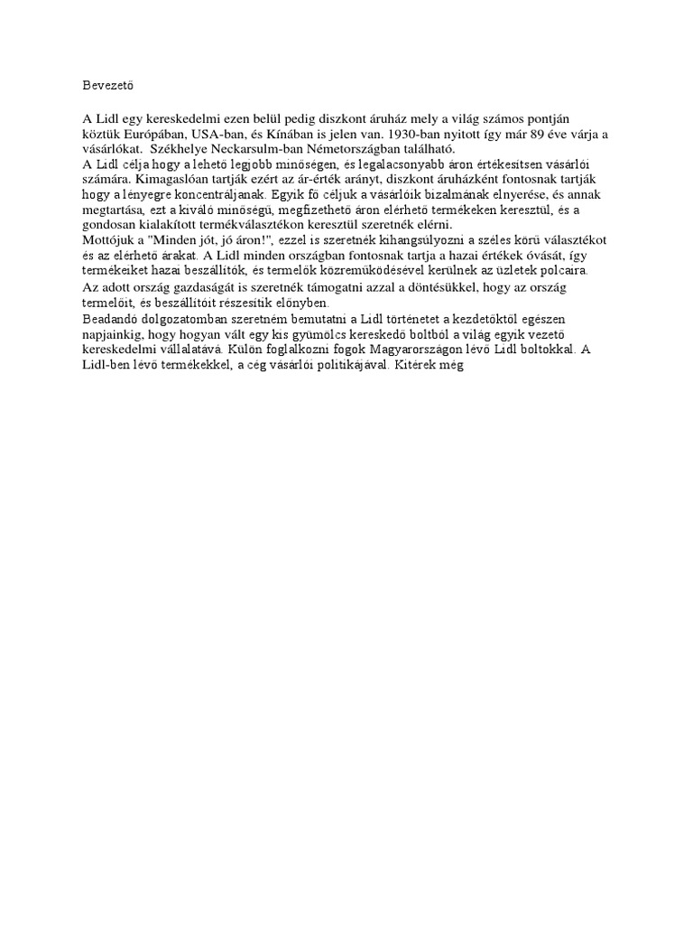Lidl | PDF