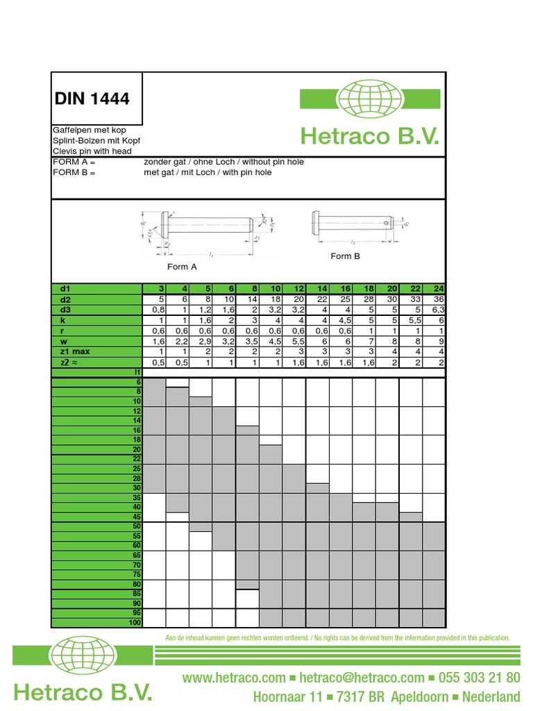 DIN1444 | PDF