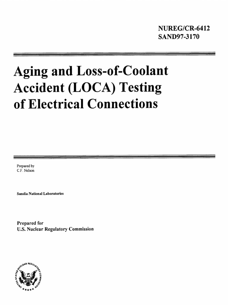 Nureg CR-6412 | PDF