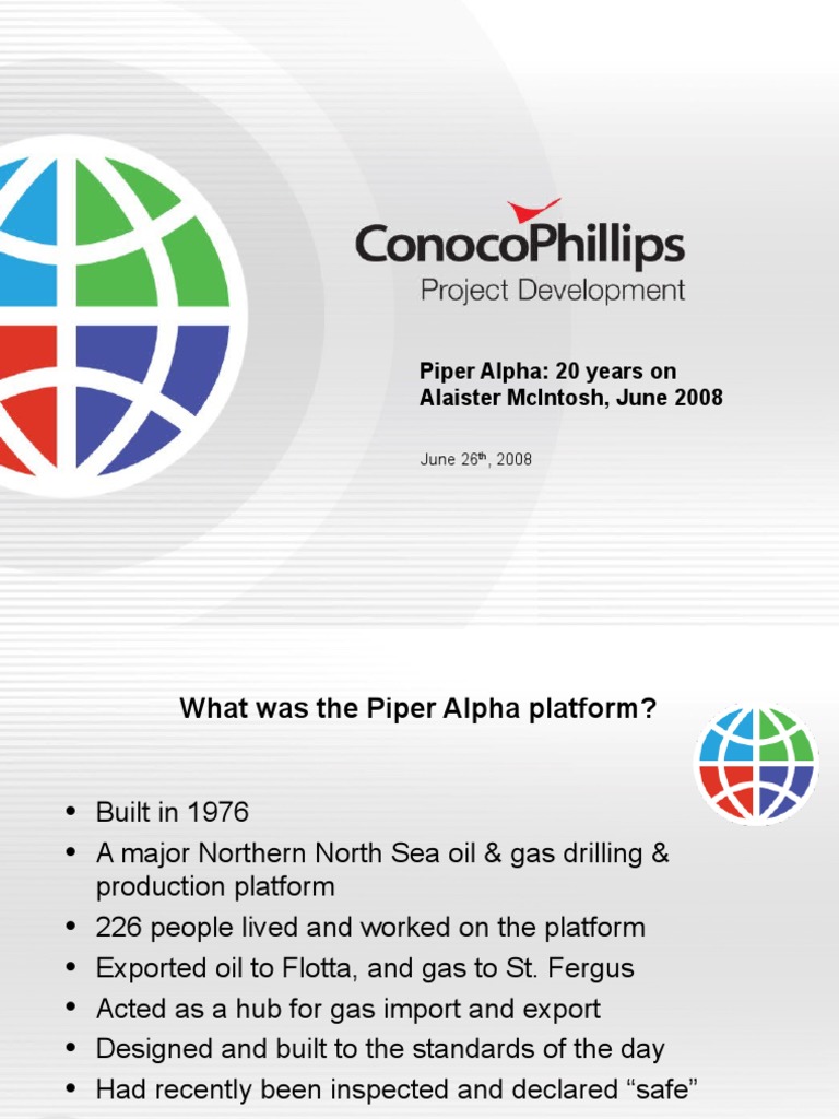 Piper Alpha Disaster Slides | PDF