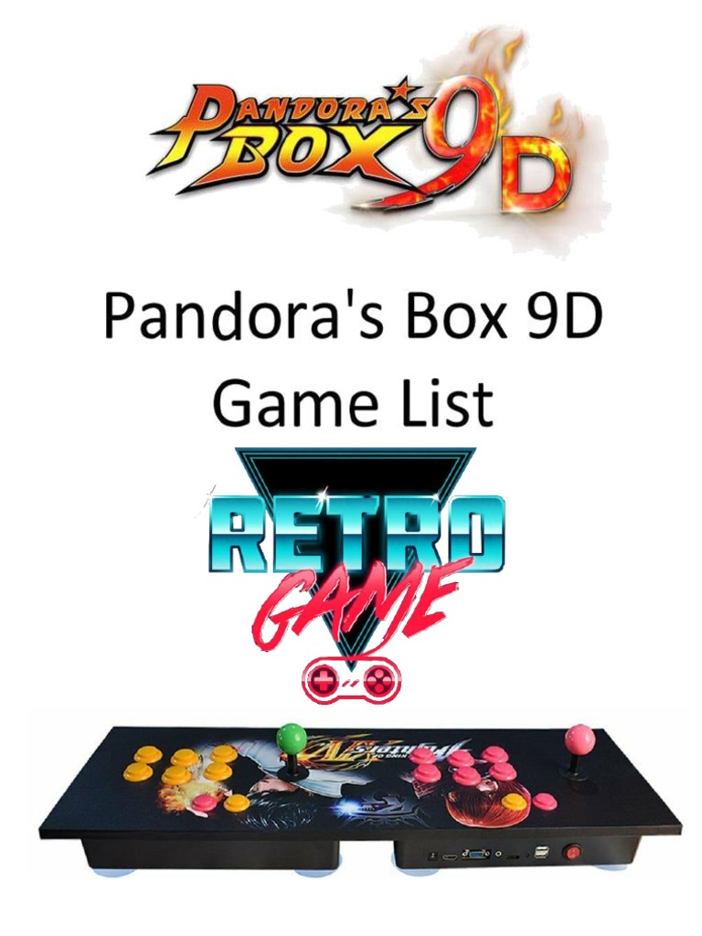 Pandora Box 9D Game List | PDF