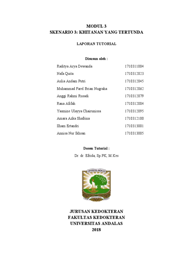 Cover Laporan Tutorial Modul 3 | PDF