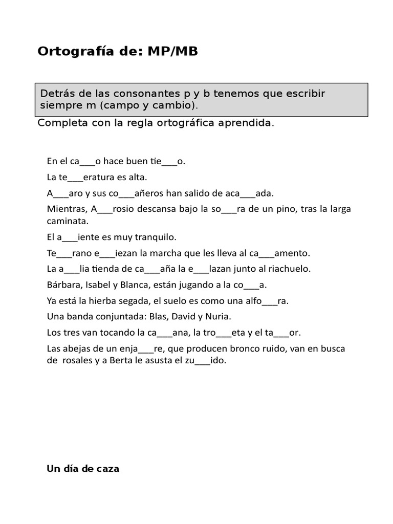 Ortografía-De MP MB | PDF