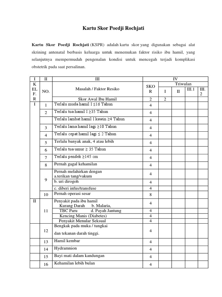 Skor Poedji Rochjati Dan 10 T Anc | PDF