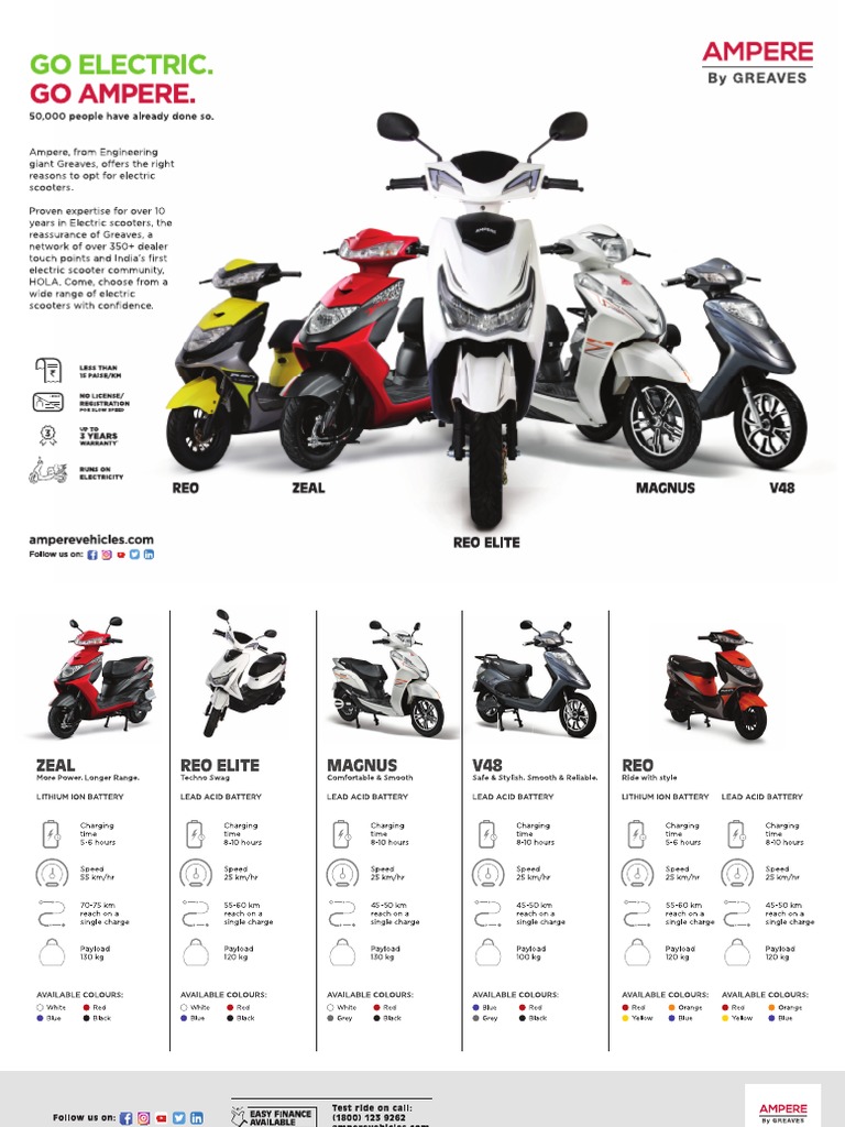 Ampere Range Leaflet With All Details 1 PDF | PDF