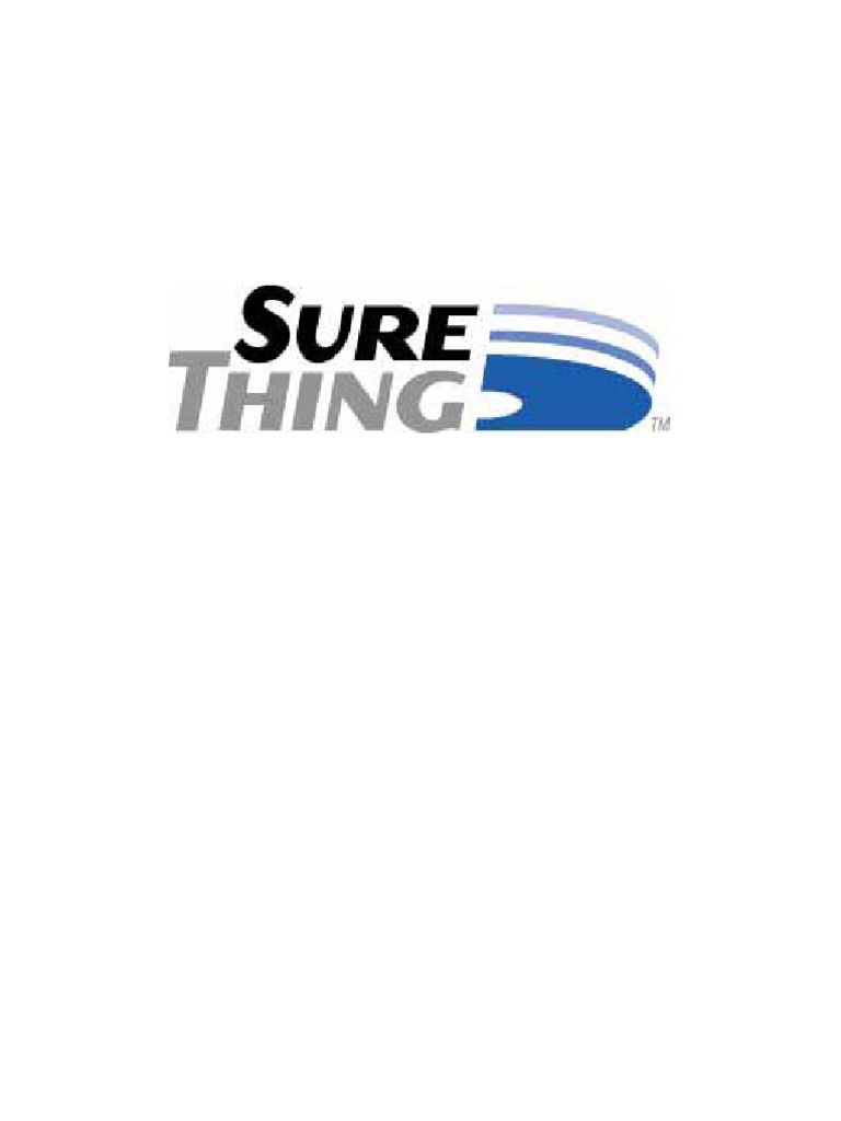 Surething User Guide | PDF | Menu (Computing) | Page Layout