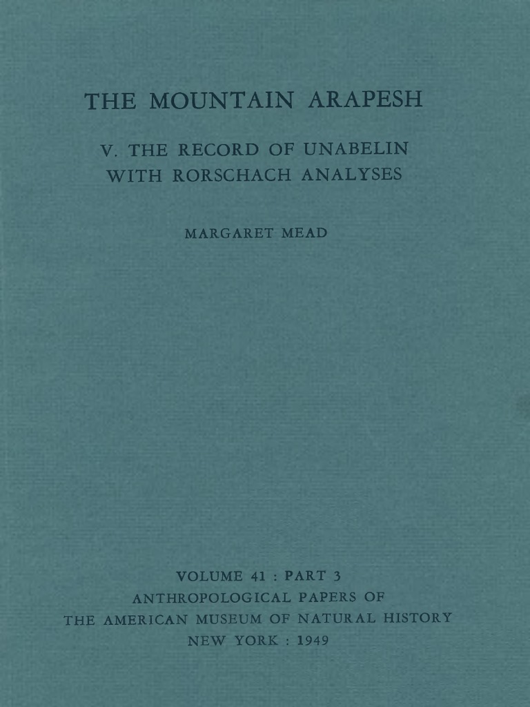 The Mountain Arapesh | PDF