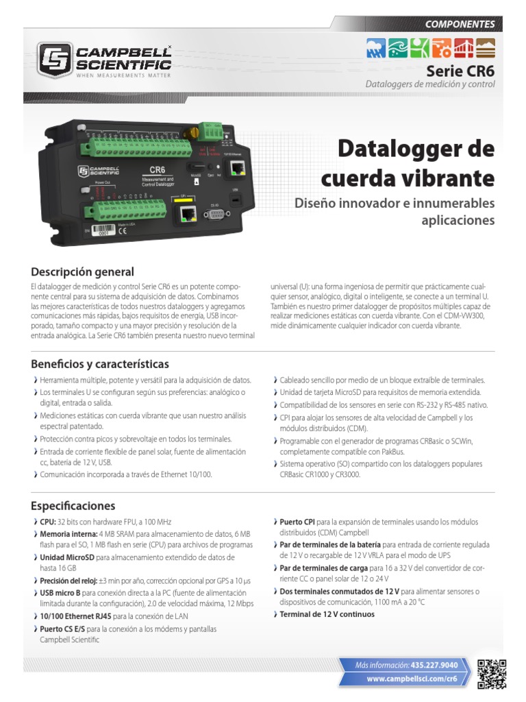 CR6 Datalogger | PDF