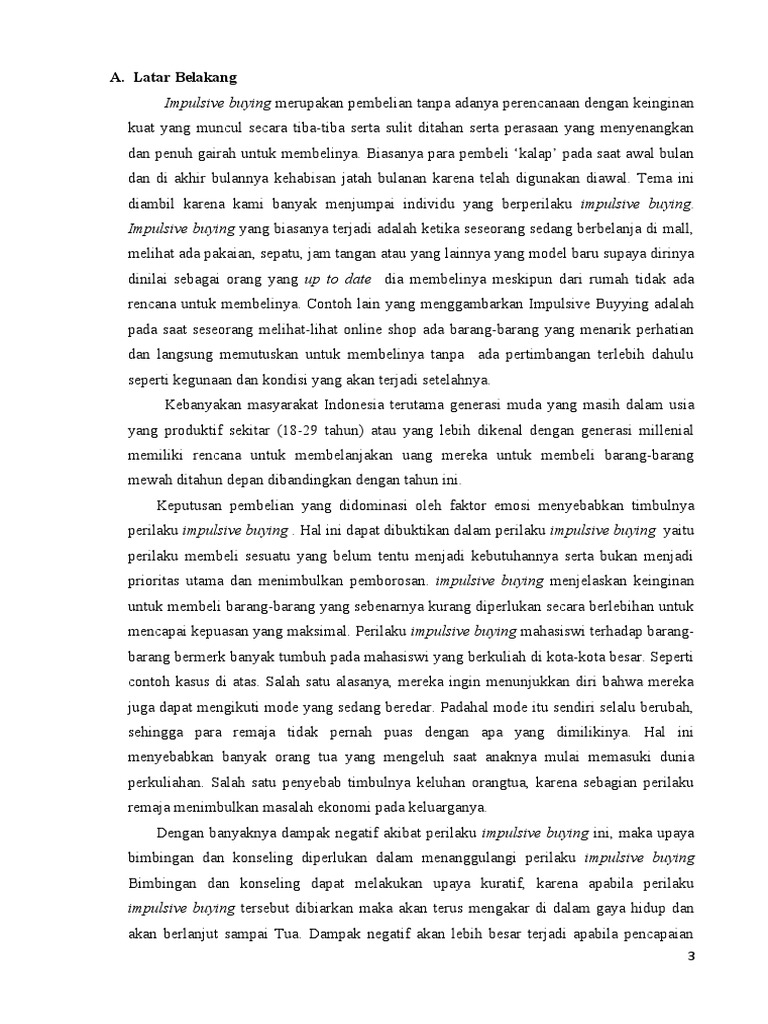 Modul Impulsive Buying | PDF