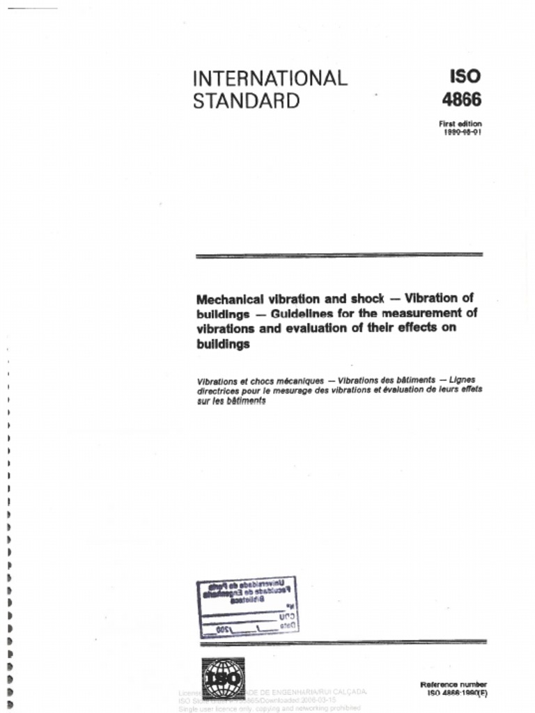 Iso 4866:1990 | PDF