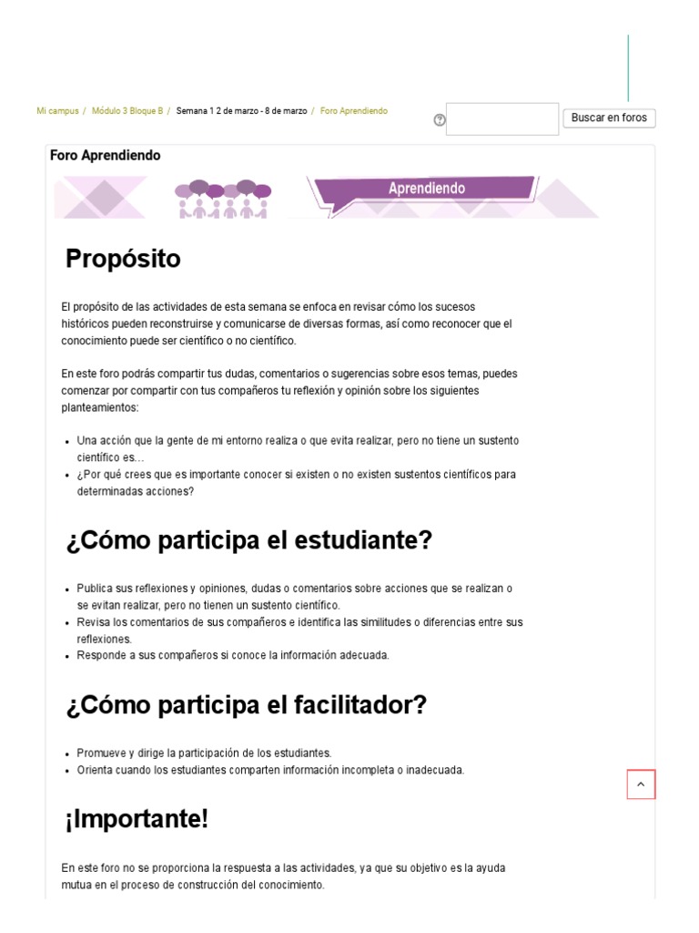 Foro Aprendiendo | PDF