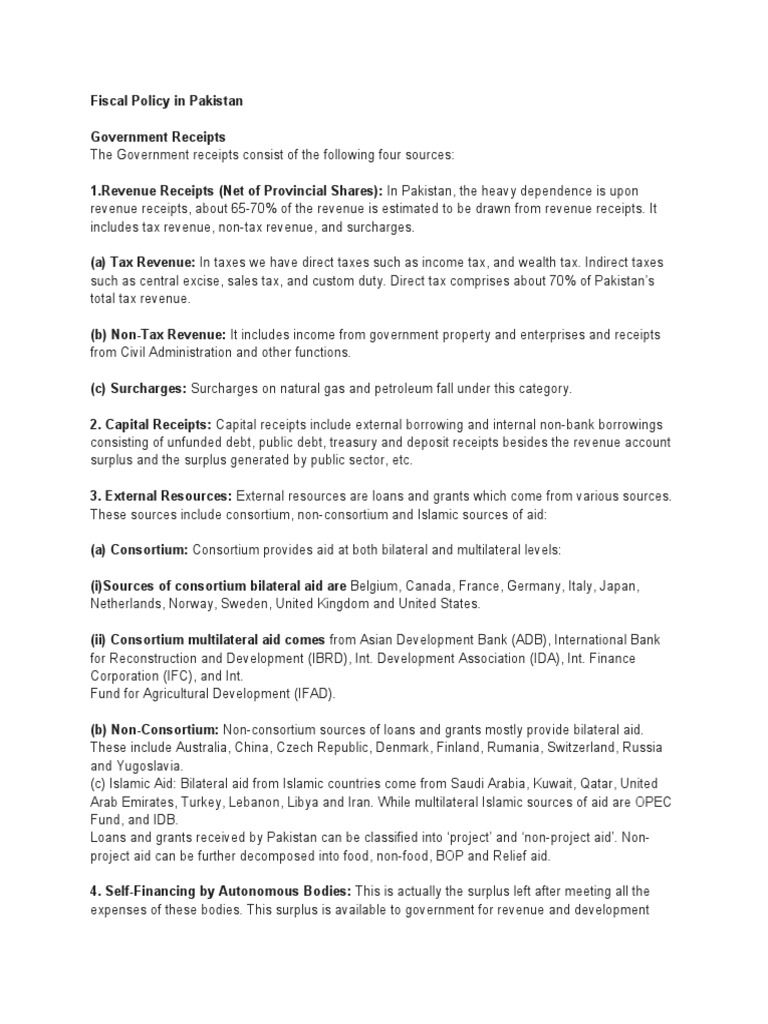 Fiscal Policy | PDF | Finance & Money Management