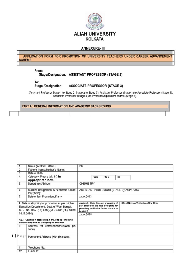 CAS Form | PDF | Editing | Academic Journal