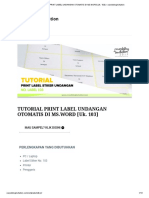 Cara Print Label Undangan 103 Paling Mudah | PDF