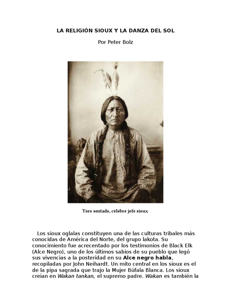 La Religión Sioux | PDF