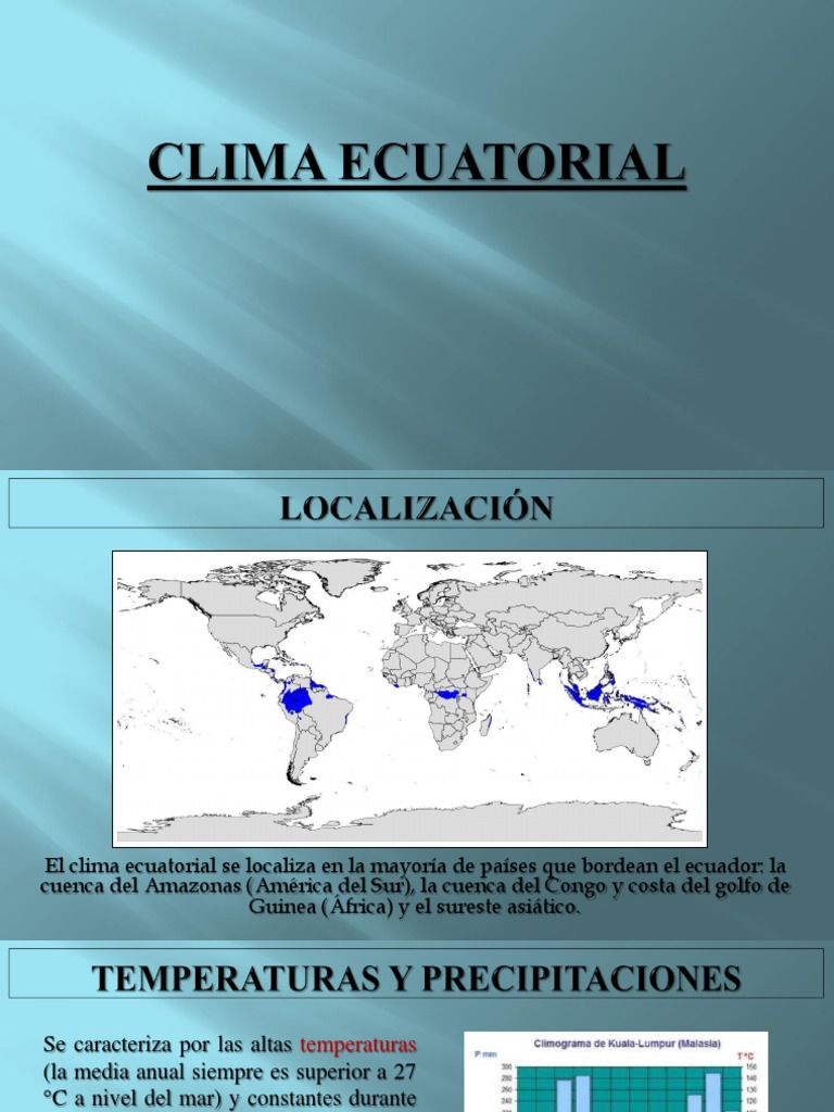 Clima y Paisaje Ecuatorial | PDF | Hogar, jardinería y bricolaje | Ciencia y matemáticas