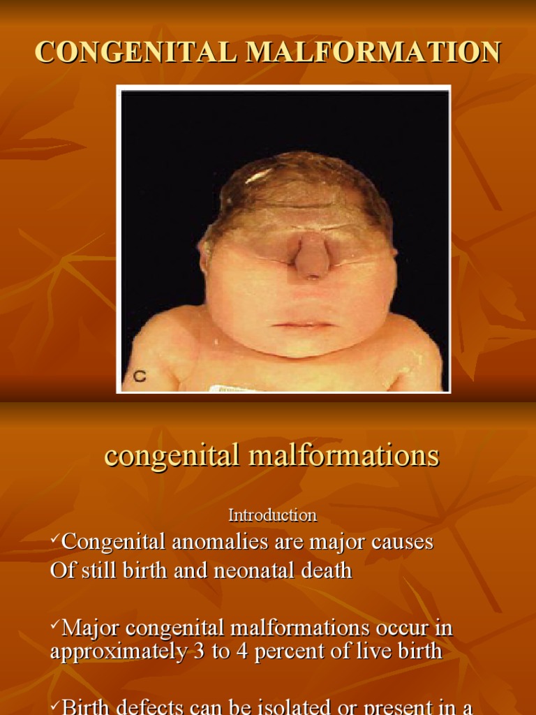 Congenital Malformations Lecture
