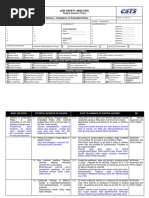 JSA For Plaster Work | PDF | Working Conditions | Occupational Safety ...