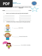 Grade 3 Diagnostic Test | PDF