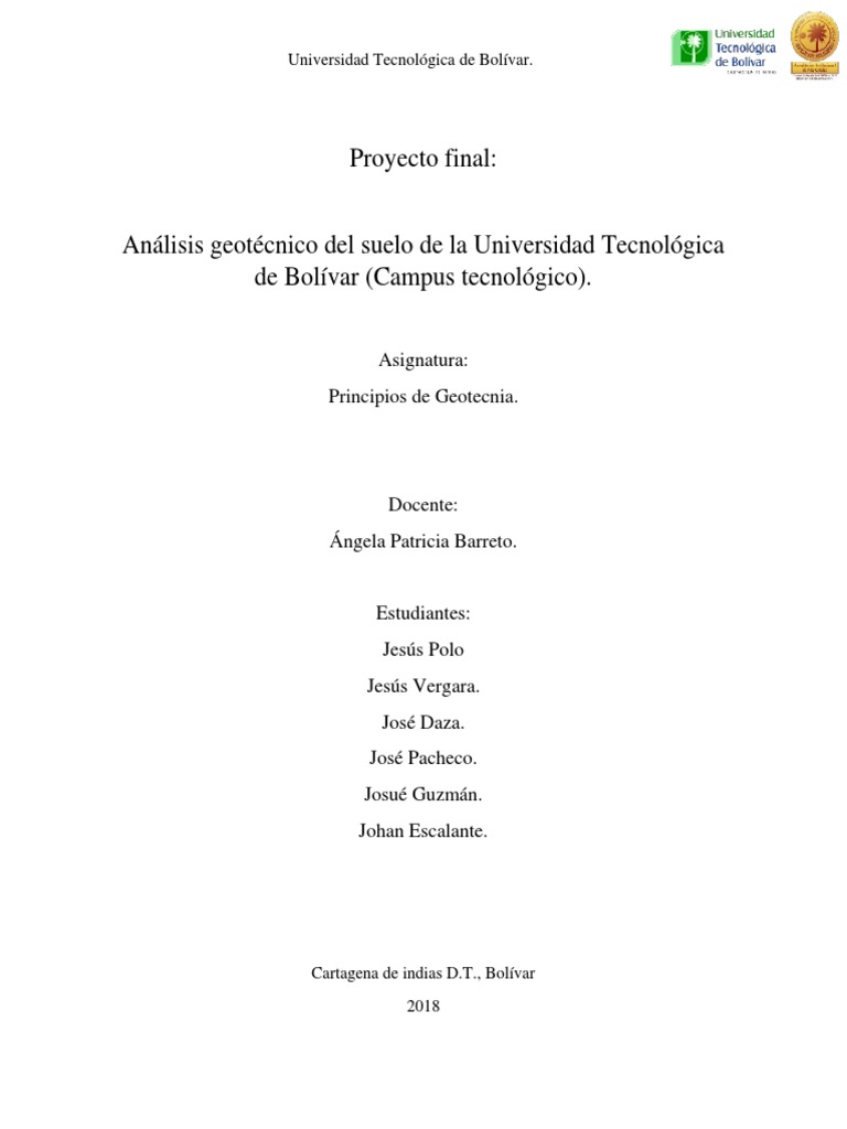 Proyecto Final - Portada | PDF