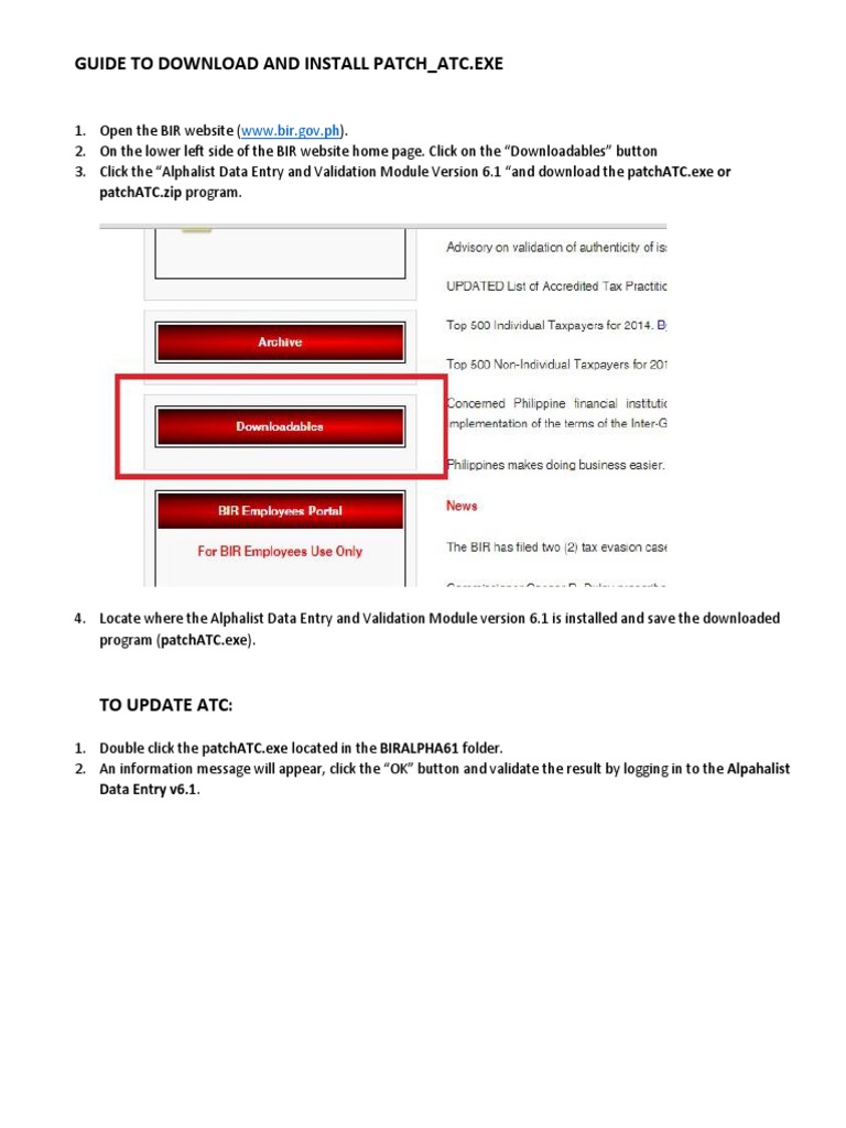 Patch ATC Guide | PDF