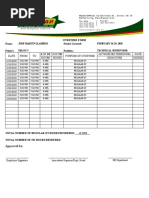 Blank OT Form | PDF | Employment Compensation