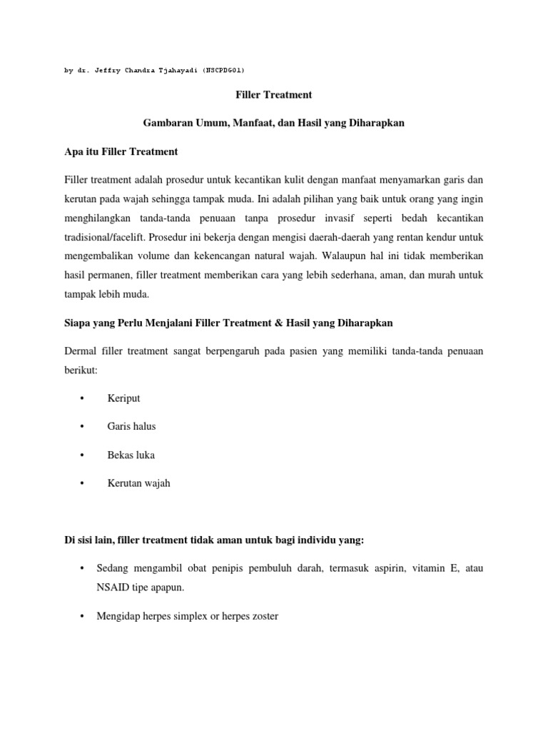 Bacaan FILLER Natasha Skin Care Padang | PDF | Kesehatan Holistik