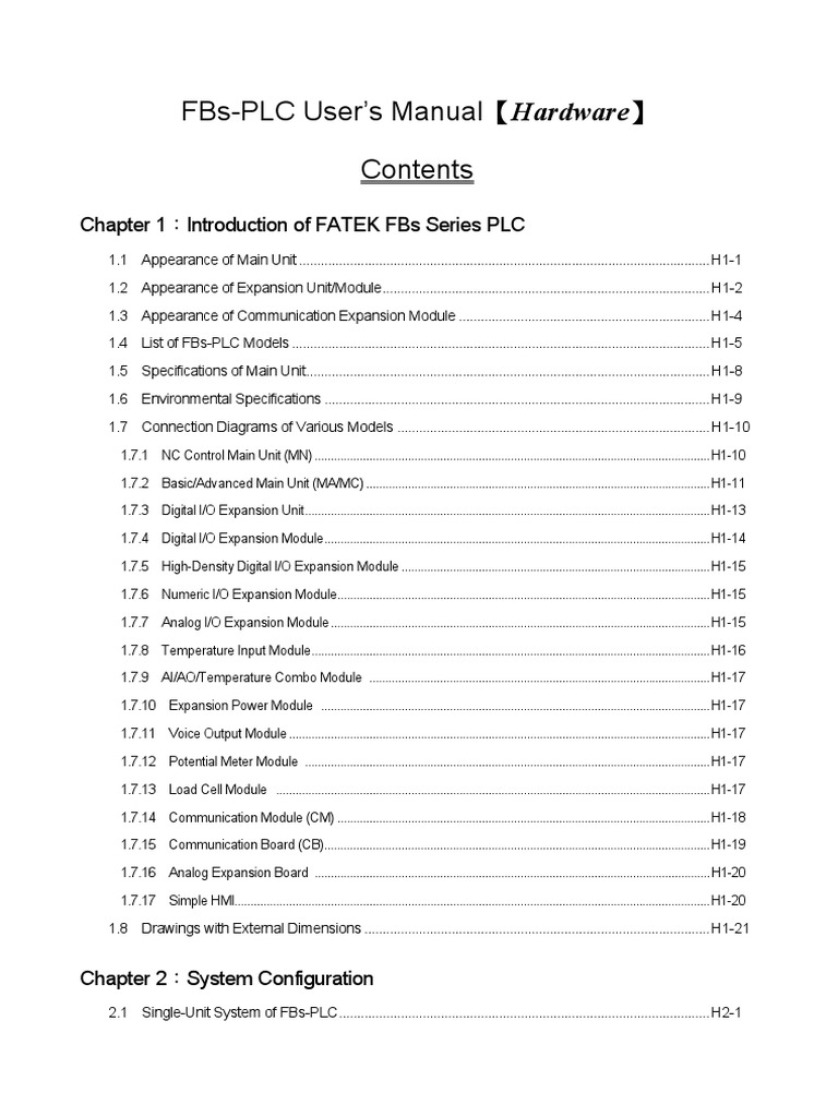 FBs Manual PDF | PDF
