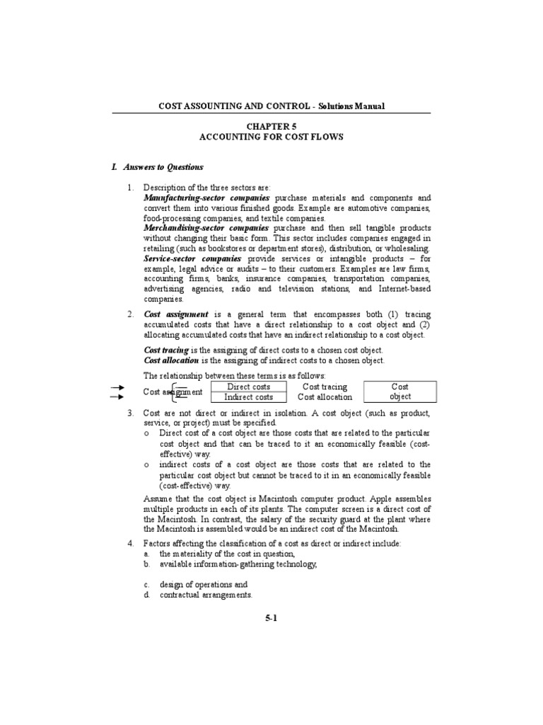 Chapter 5 COST ACCTG AND CNTRL | PDF