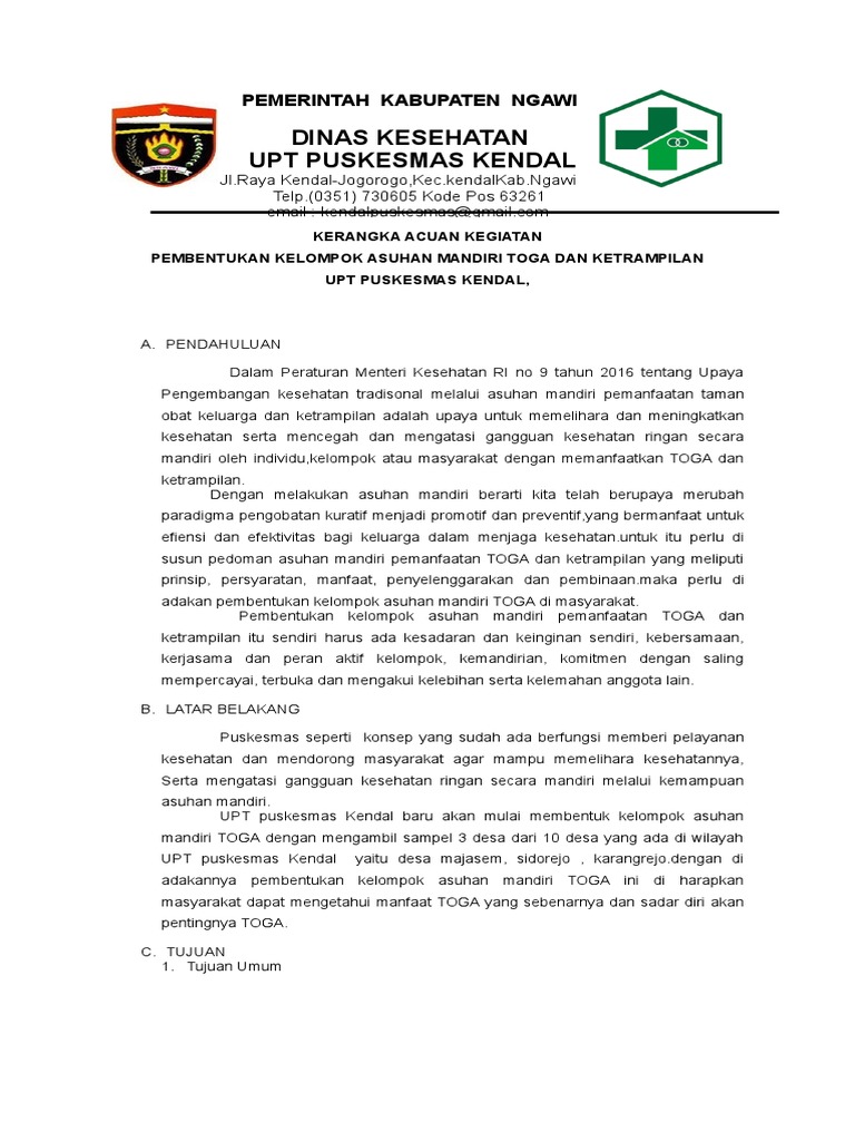 Kak Pembentukan Kelompok Asman Toga | PDF