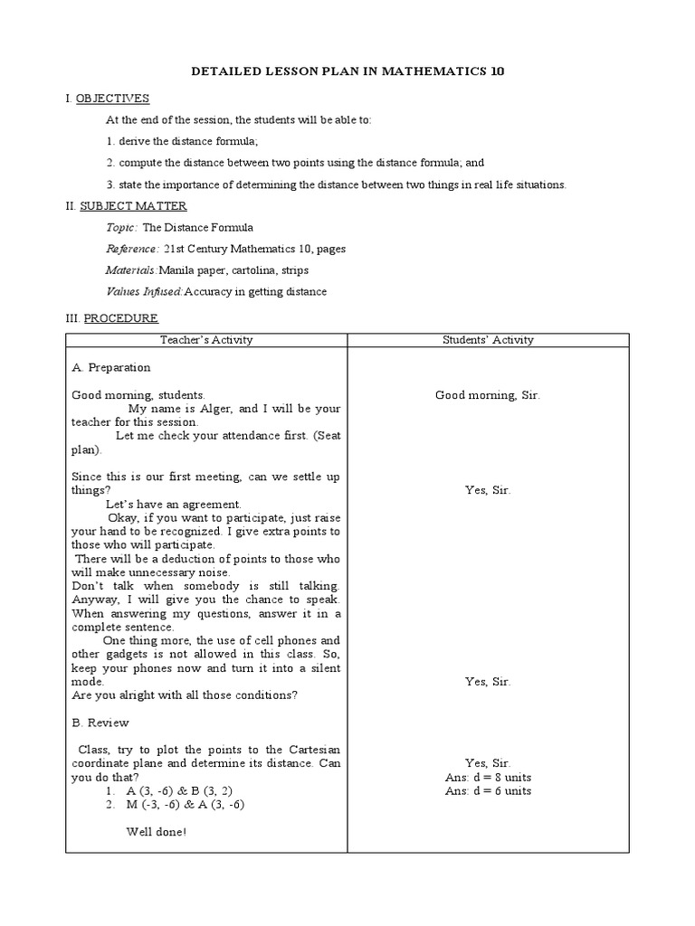 DLP Distance Formula | PDF