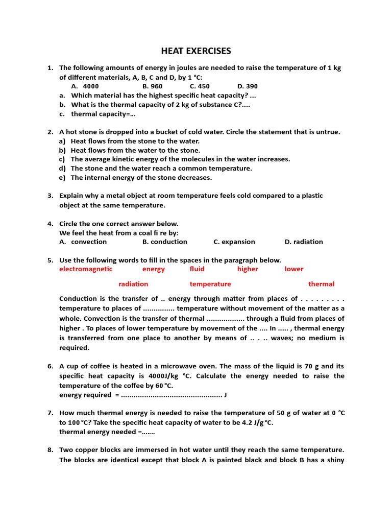 Heat Exercises | PDF