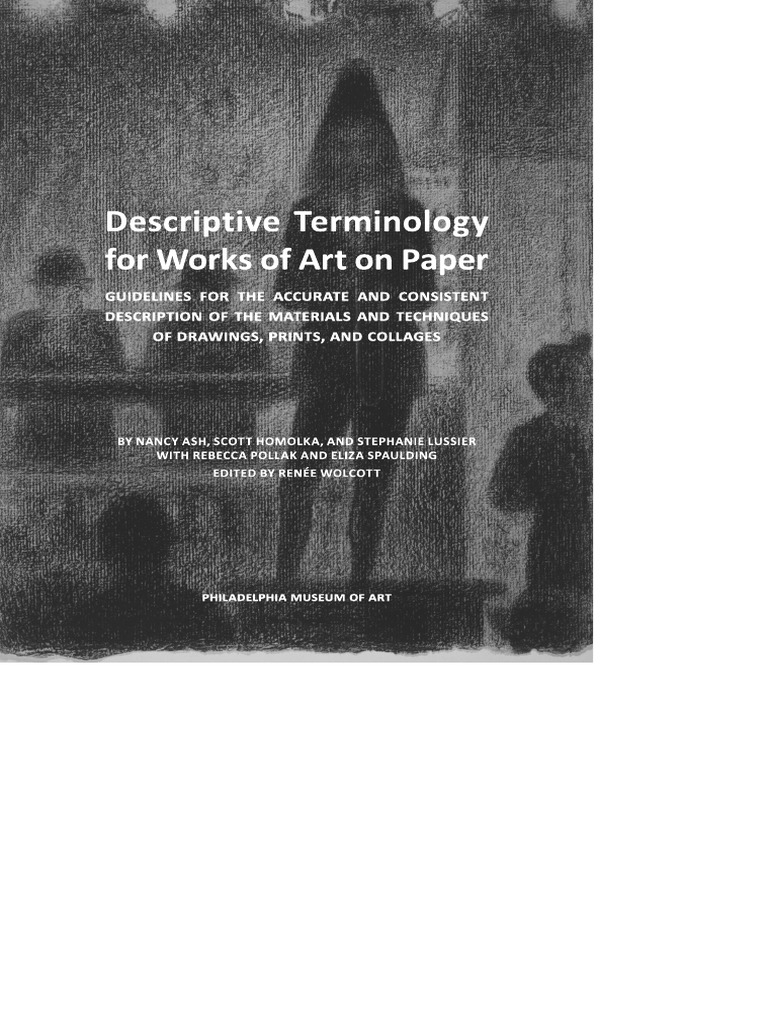 Descriptive Terminology For Works of Art On Paperguidelines For The ...