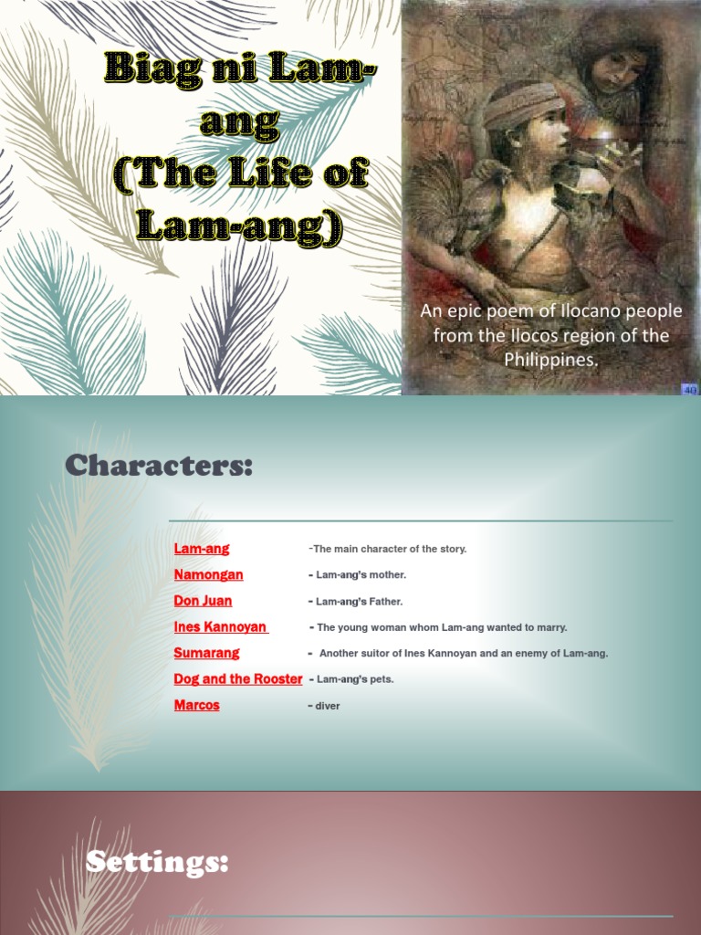 Lam-ang: An Analysis of an Ilocano Epic Poem About a Brave Hero From ...