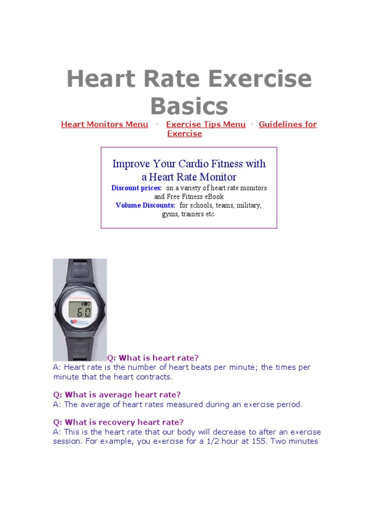 Understanding Heart Rate Metrics: A Comprehensive Guide to Measuring ...