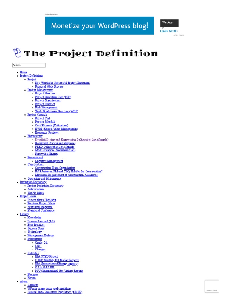 Detailed Design and Engineering Deliverable List (Sample) - The Project ...