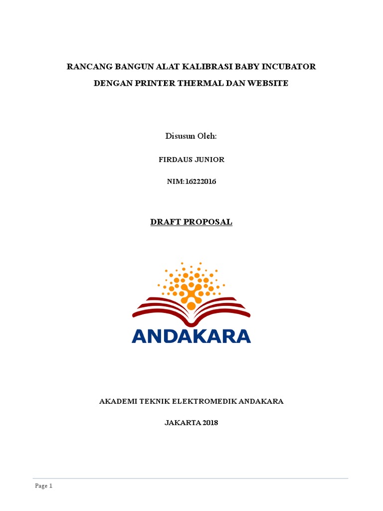 Contoh Penulisan Draft Proposal KTI | PDF | Komputer