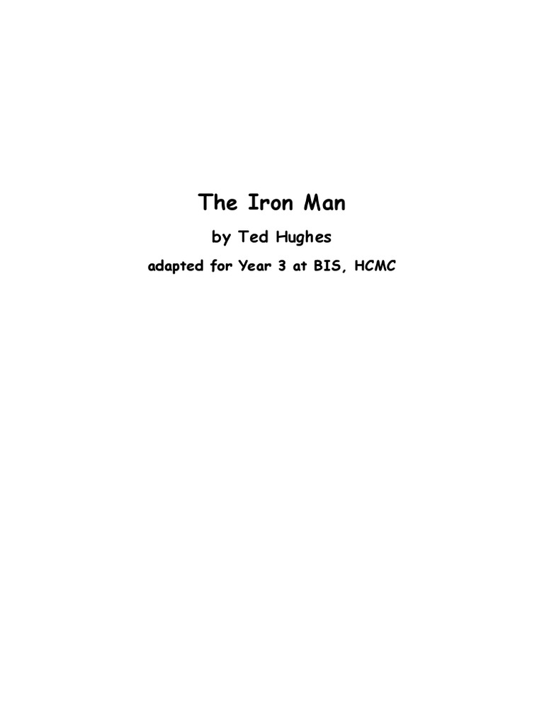 The Iron Man Graded For Year 3 | PDF