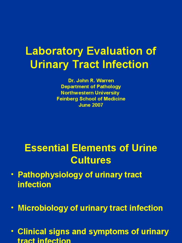 17-Laboratory Evaluation of Urinary TR Act Infection v1 - 3 | PDF ...