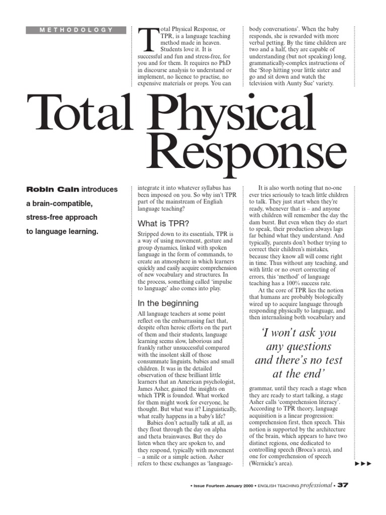 Total Physical Response Ebook1 | PDF | Linguistics | Semiotics