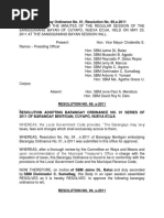 Sample Brgy Ordinance On HAPAG | PDF | Government | Justice