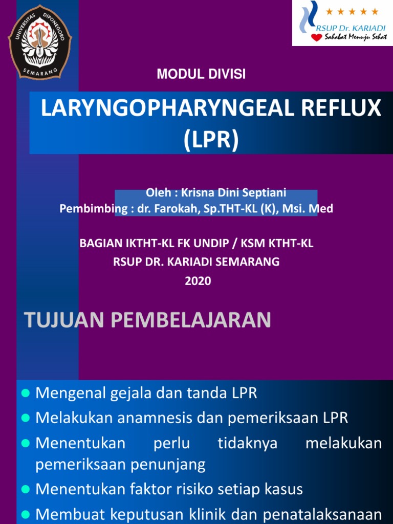 Modul Laryngopharyngeal Reflux | PDF