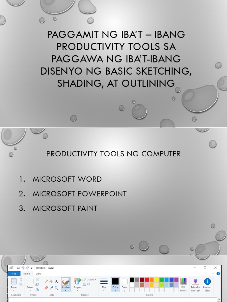 Paggamit NG Iba't - Ibang Productivity Tools Sa | PDF