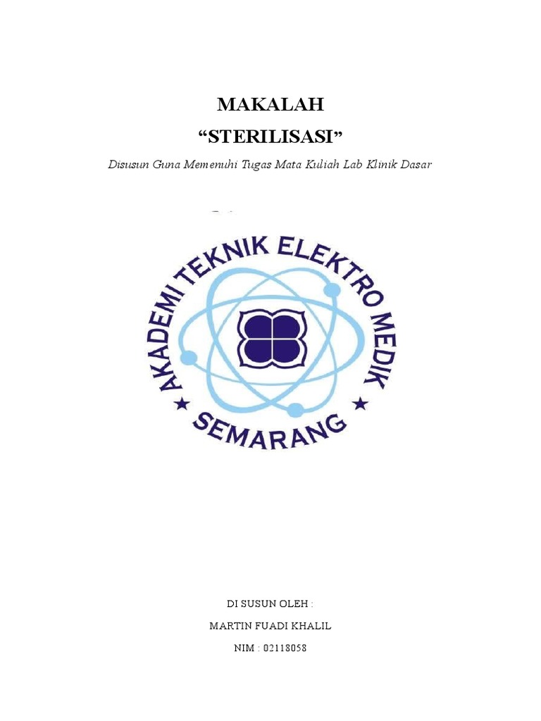 Makalah Sterilisasi | PDF | Pengembangan Diri | Kesehatan Holistik
