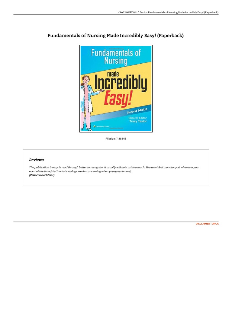 Fundamentals of Nursing Made Incredibly Easy Pap | PDF